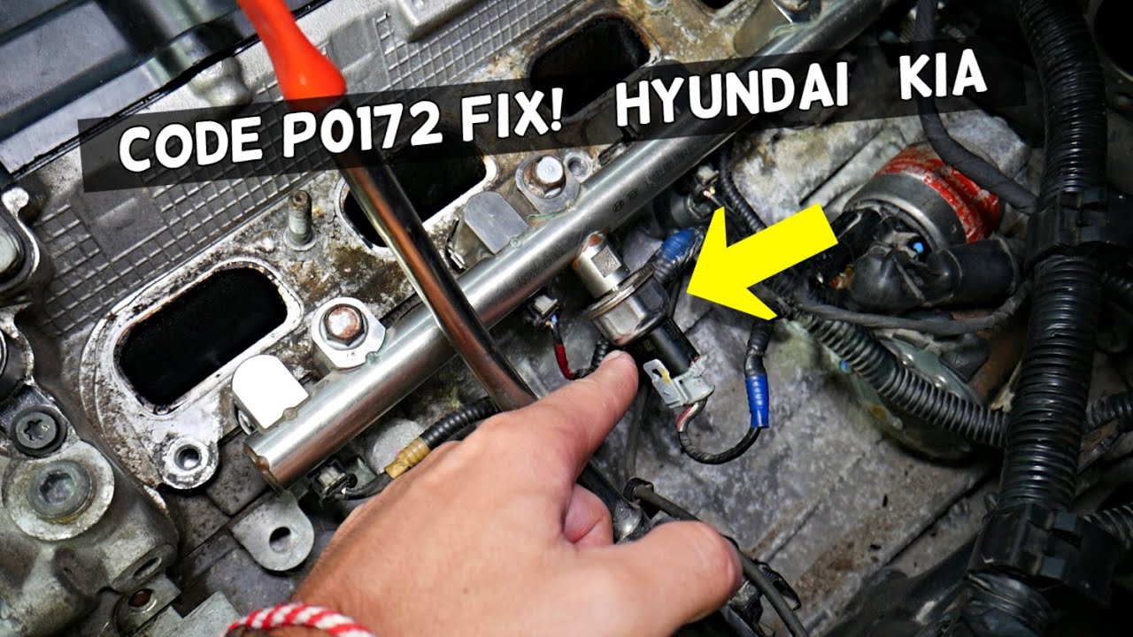 Hyundai Kia Gdi Code P0172 System Too Rich Bank 1 Fix Gdi 1 6 1 8 2 0