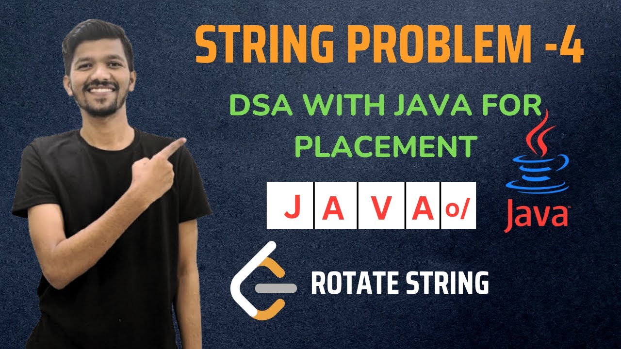 Leetcode Rotate String Java Dsa Java Youtube