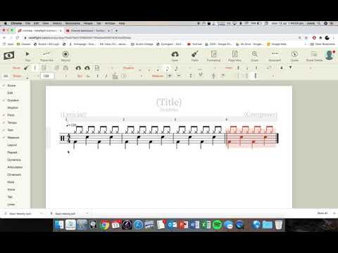 Creating A Basic Drum Beat With Noteflight Youtube