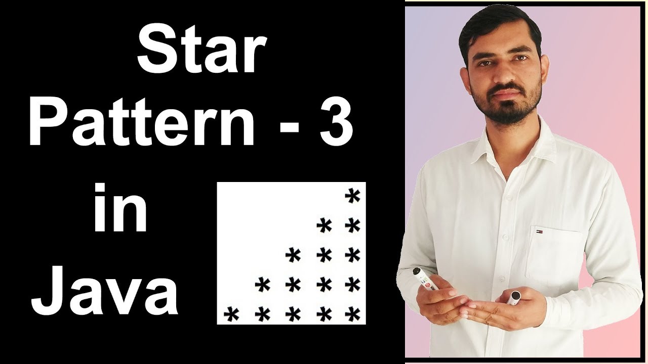 Star Pattern 3 Program Logic In Java By Deepak Youtube