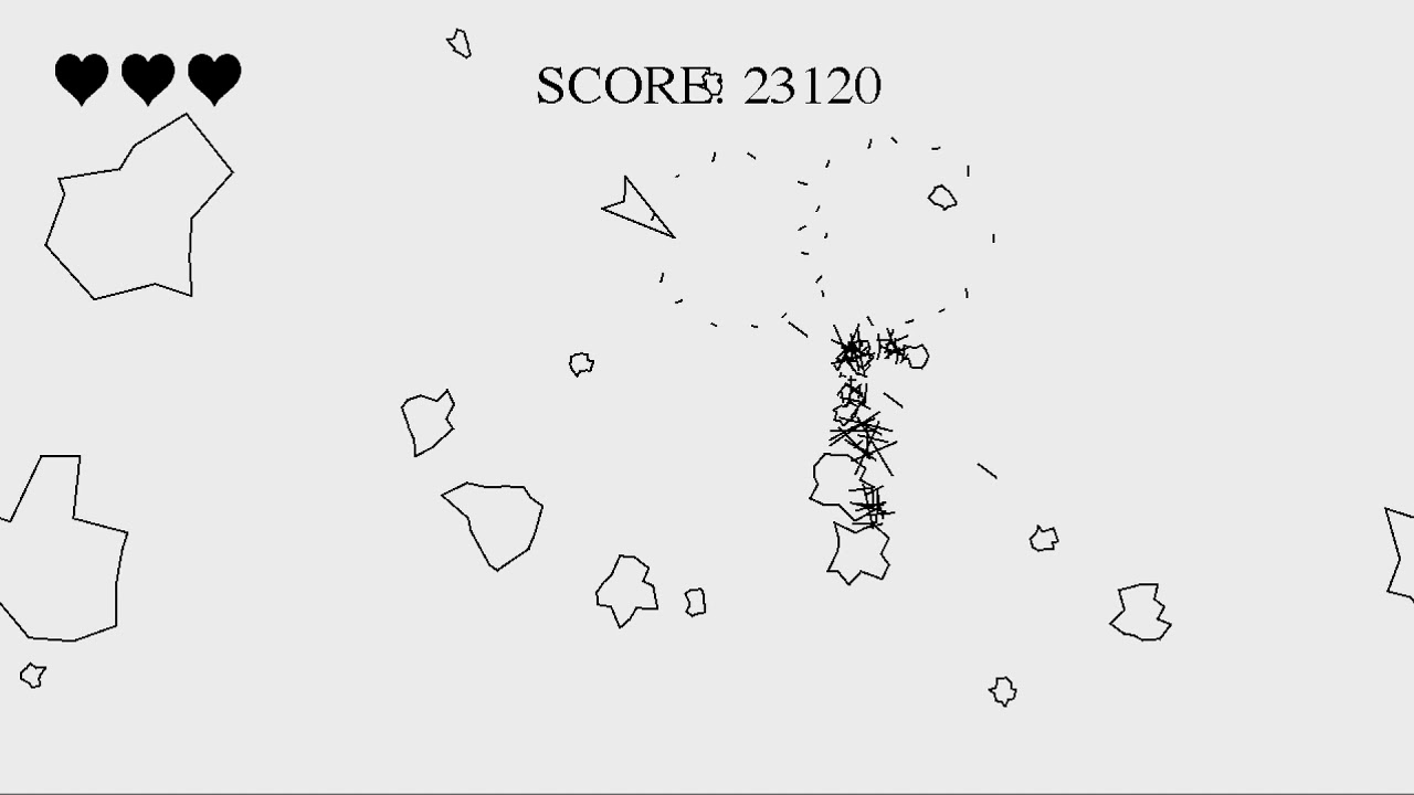 Java Swing Asteroids Game Youtube