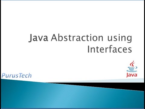 Abstraction Using Interfaces Part 18 Java Tutorial For Beginners Youtube