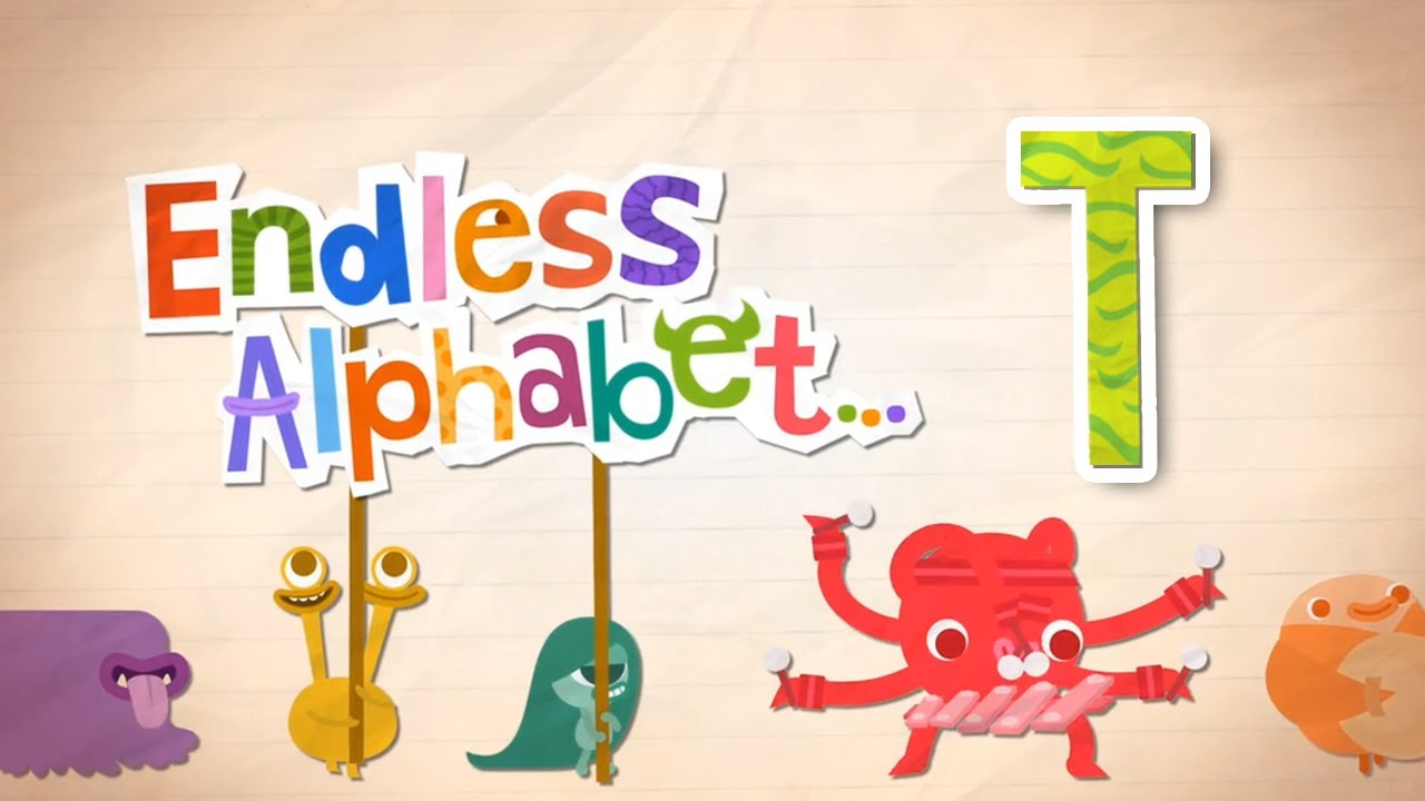 Endless Alphabet A To Z Letter T Tangle Tickle Timid Originator