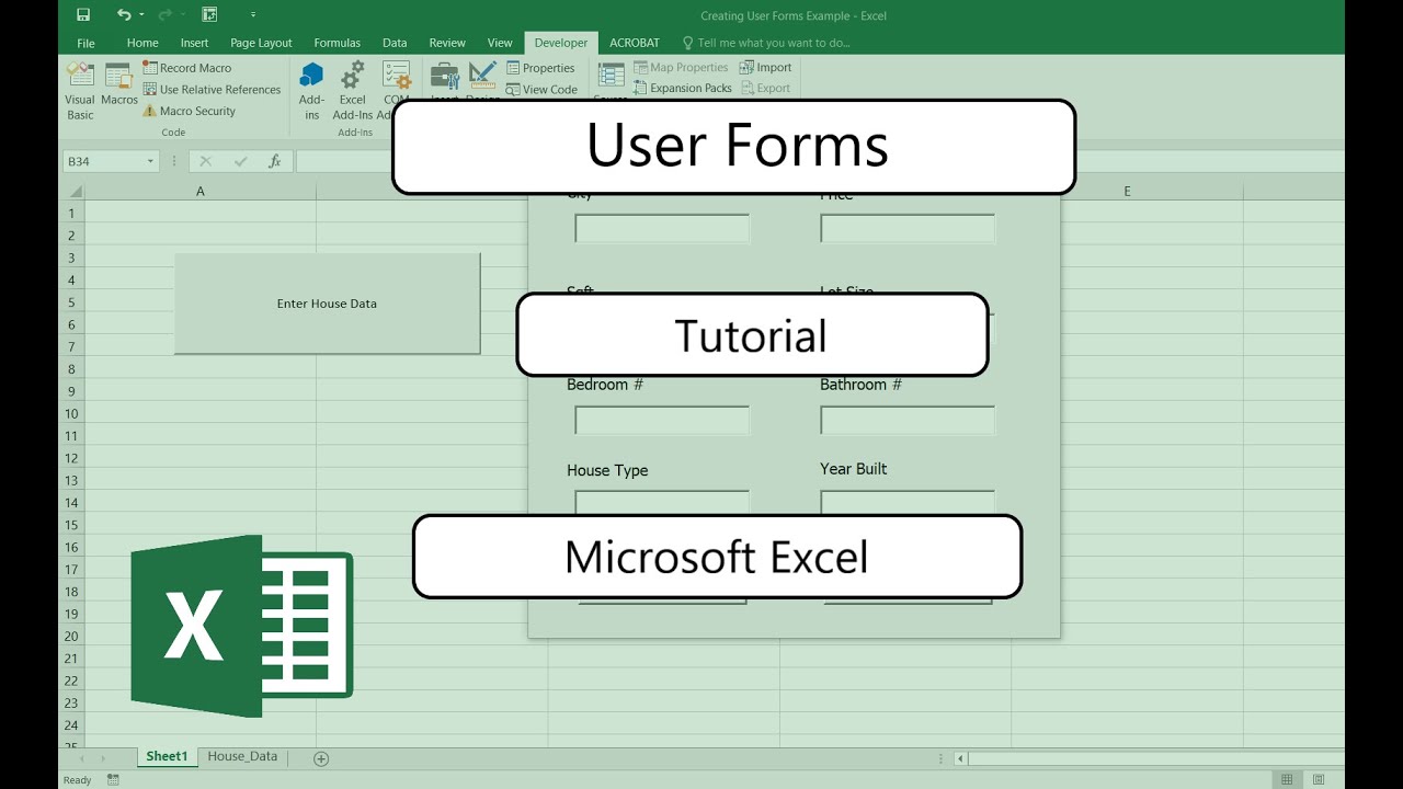 Microsoft Excel Acm Quick Tip User Forms Youtube
