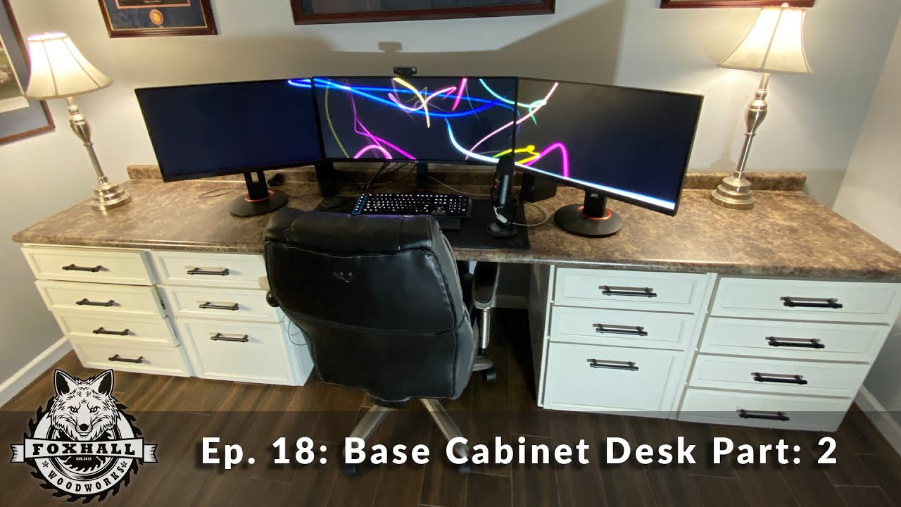 Diy How To Build A Base Cabinet Desk Part 2 Ep 18 You