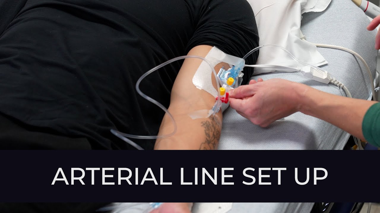 Arterial Line Set Up Youtube