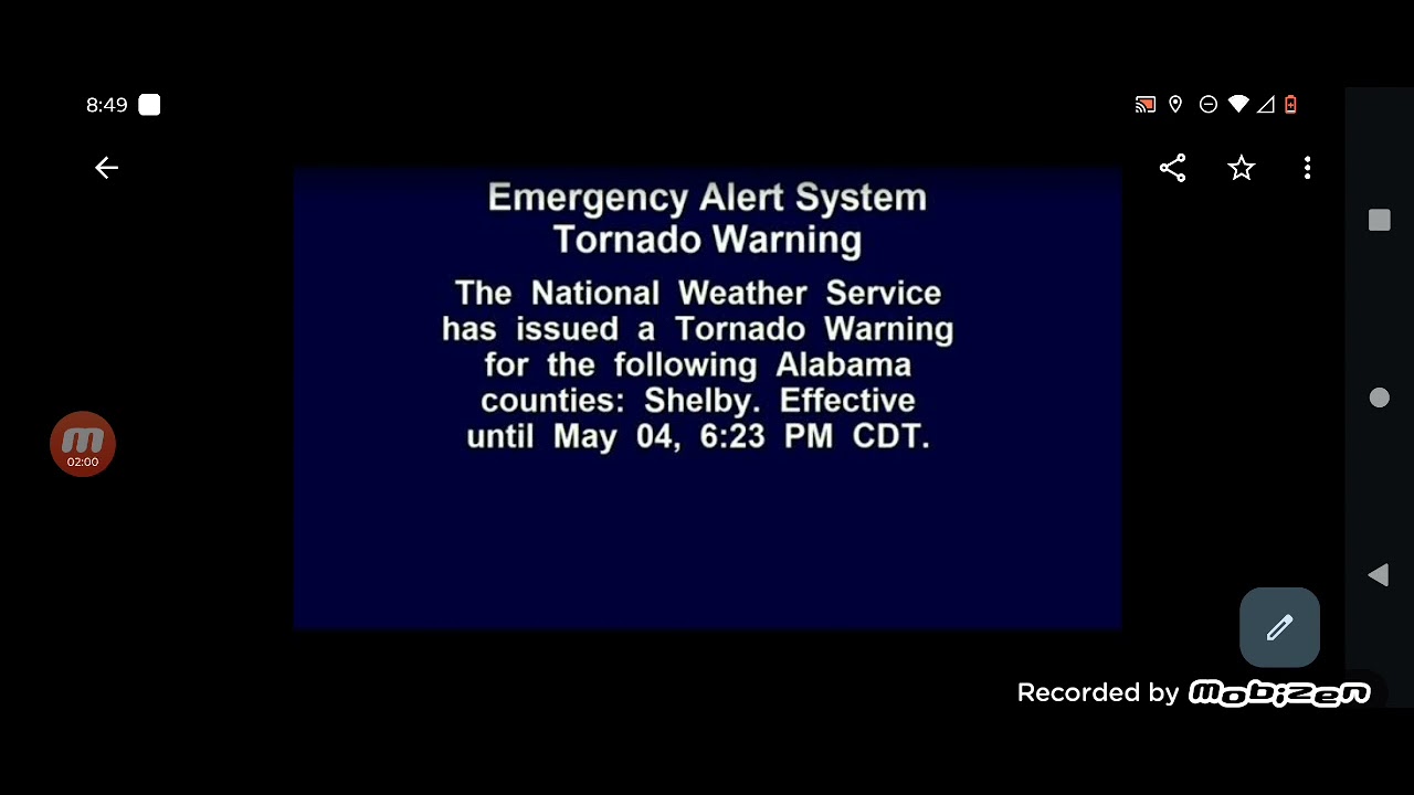 Eas Scenario Tornado In Columbiana Alabama Collab With Slo Eas Eas