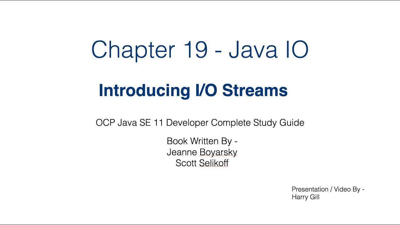 Io Streams Part 02 Io Stream Introduction Java Io Input Output