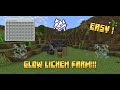 Simple 1 21 Automatic Glow Lichen Farm Tutorial In Minecraft Bedrock ...
