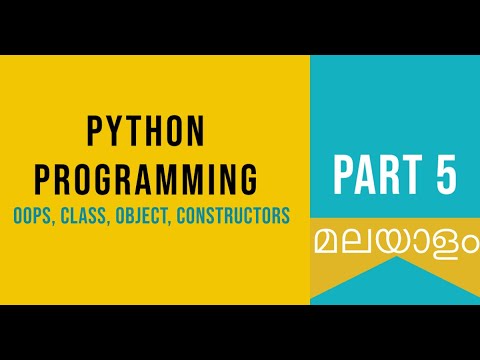 Part 5 Oops Python Malayalam Tutorial For Beginners Python Coding