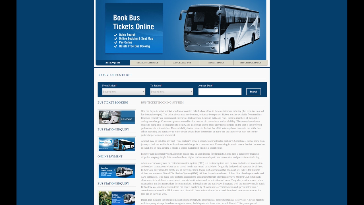 Bus Ticket Booking System Java Jsp Servlet Project Tutorial Java