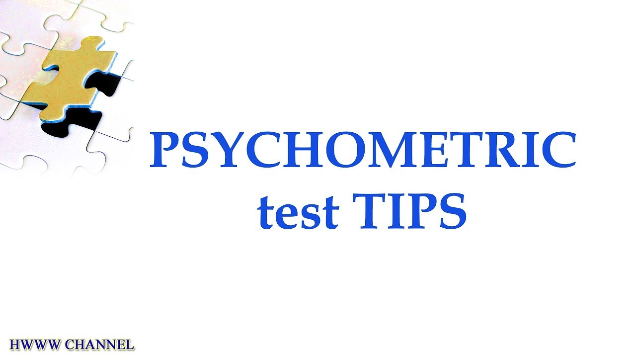 Psychometric Testing Tips Youtube