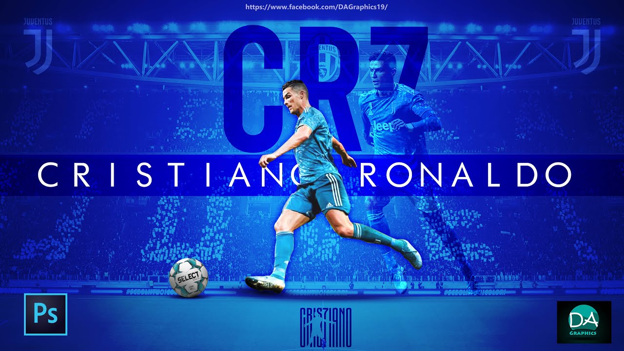 Cristiano Ronaldo Juventus Football Wallpaper Background Poster Design