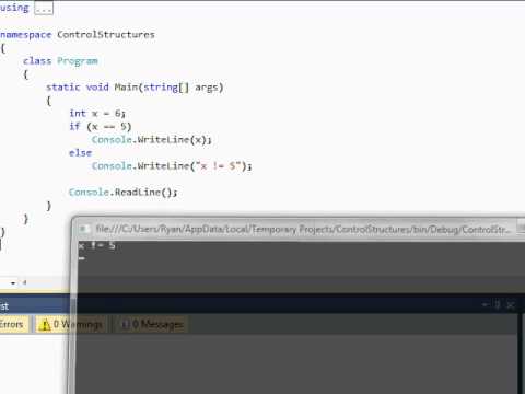 C Tutorial 7 Selection Control Structures Youtube