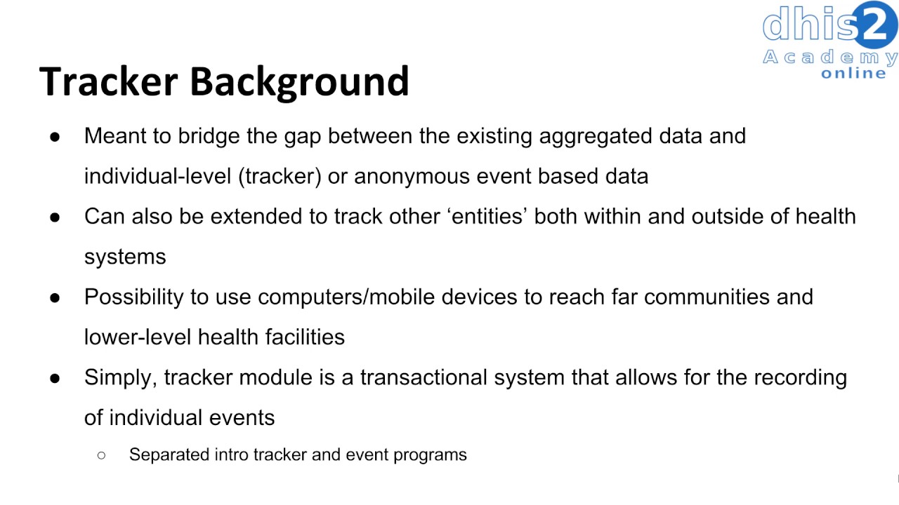 Module 5 Session 1 Tracker Intro Presentation Youtube