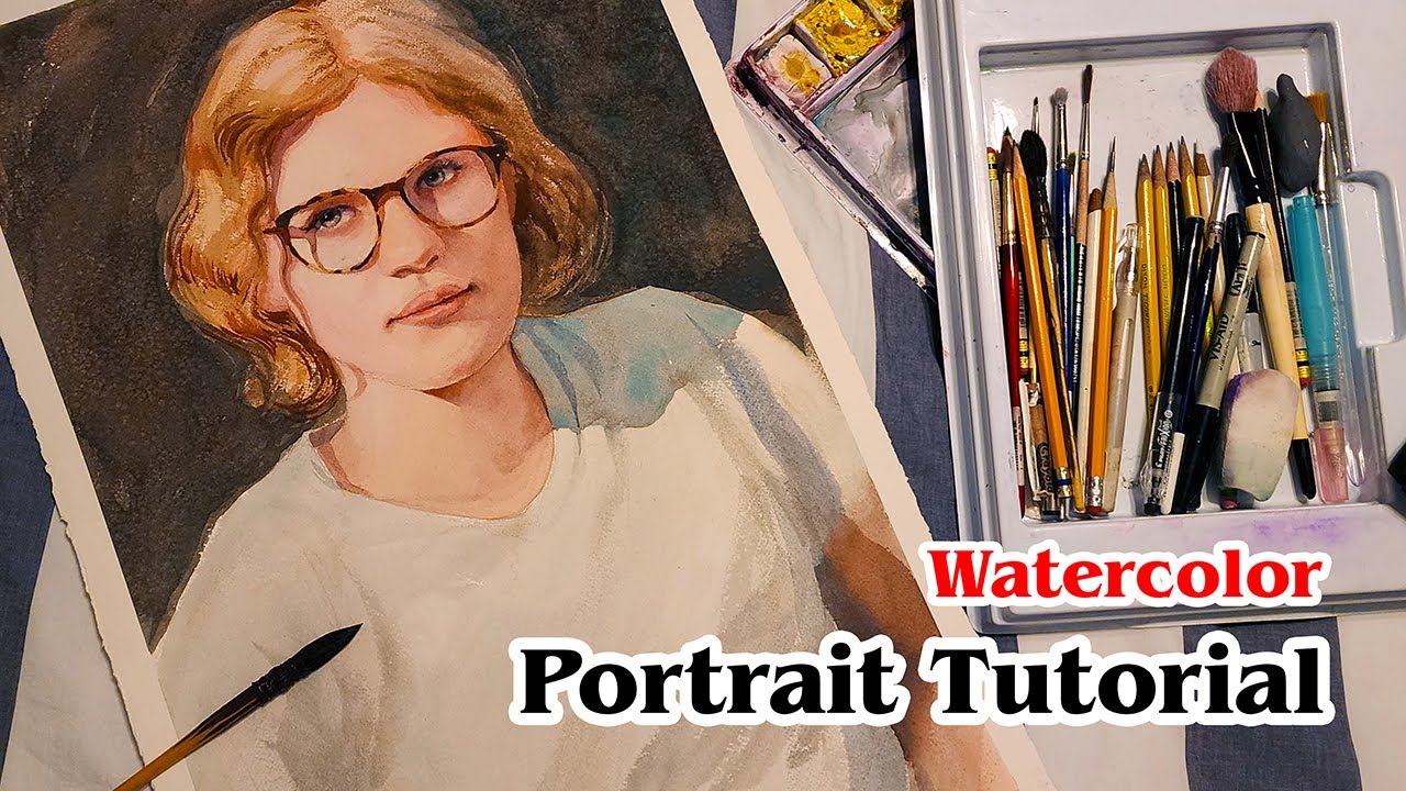 Watercolor Portrait Tutorial Youtube