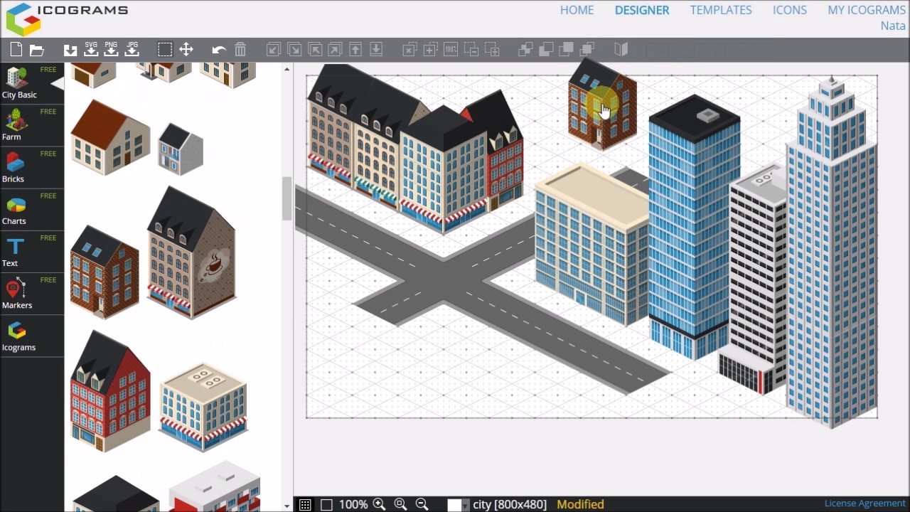 Design Your First 3d City Map In Icograms Youtube