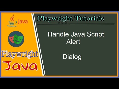 Tutorials 13 Playwright Java How To Handle Java Script Alert