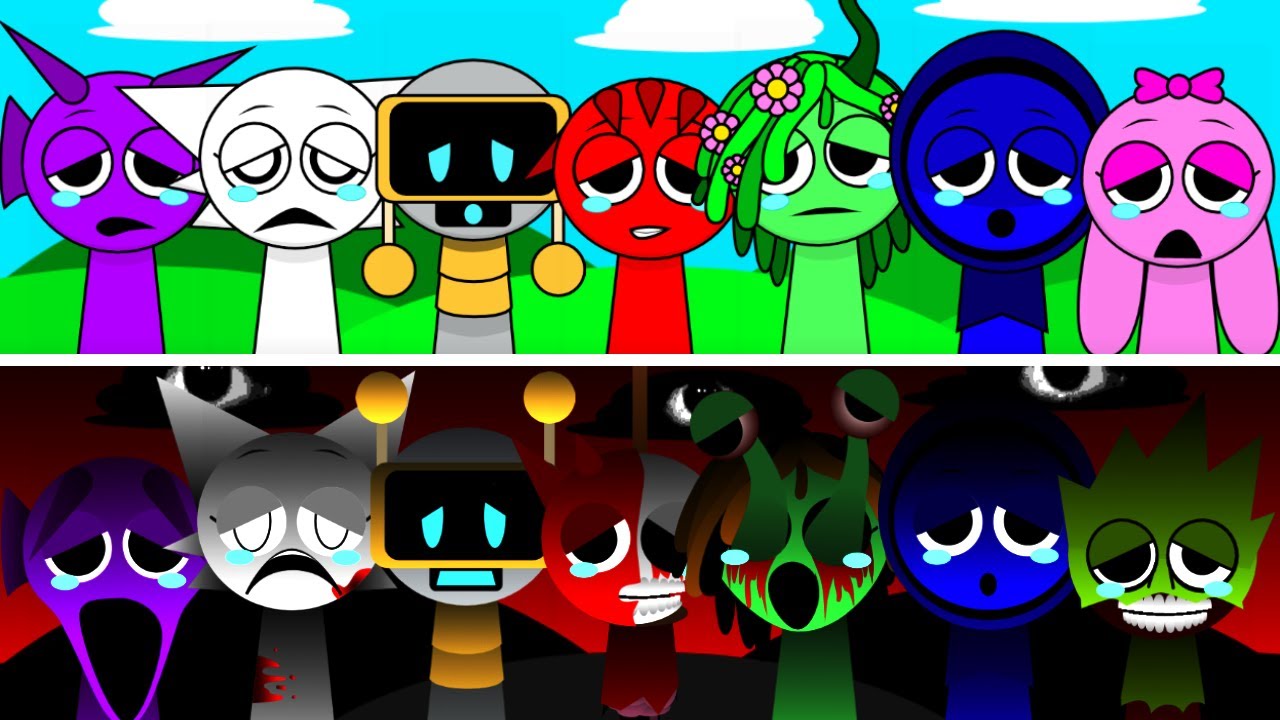 Sprunki But Sad All Characters In New Secret Incredibox Mod Youtube