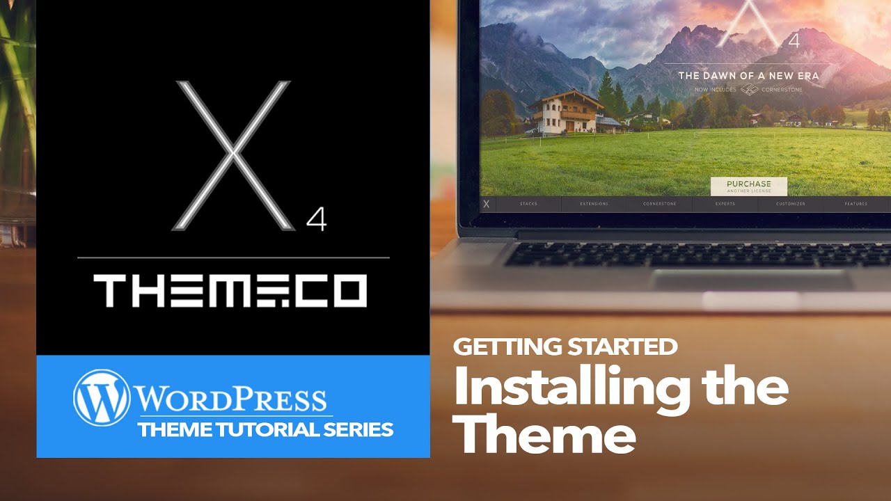 Wordpress X Theme Installing The Theme Youtube