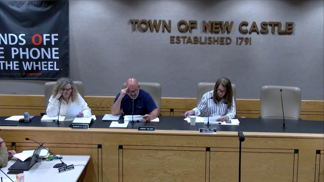 Town Board Of New Castle Work Session Meeting 8 12 25 Youtube