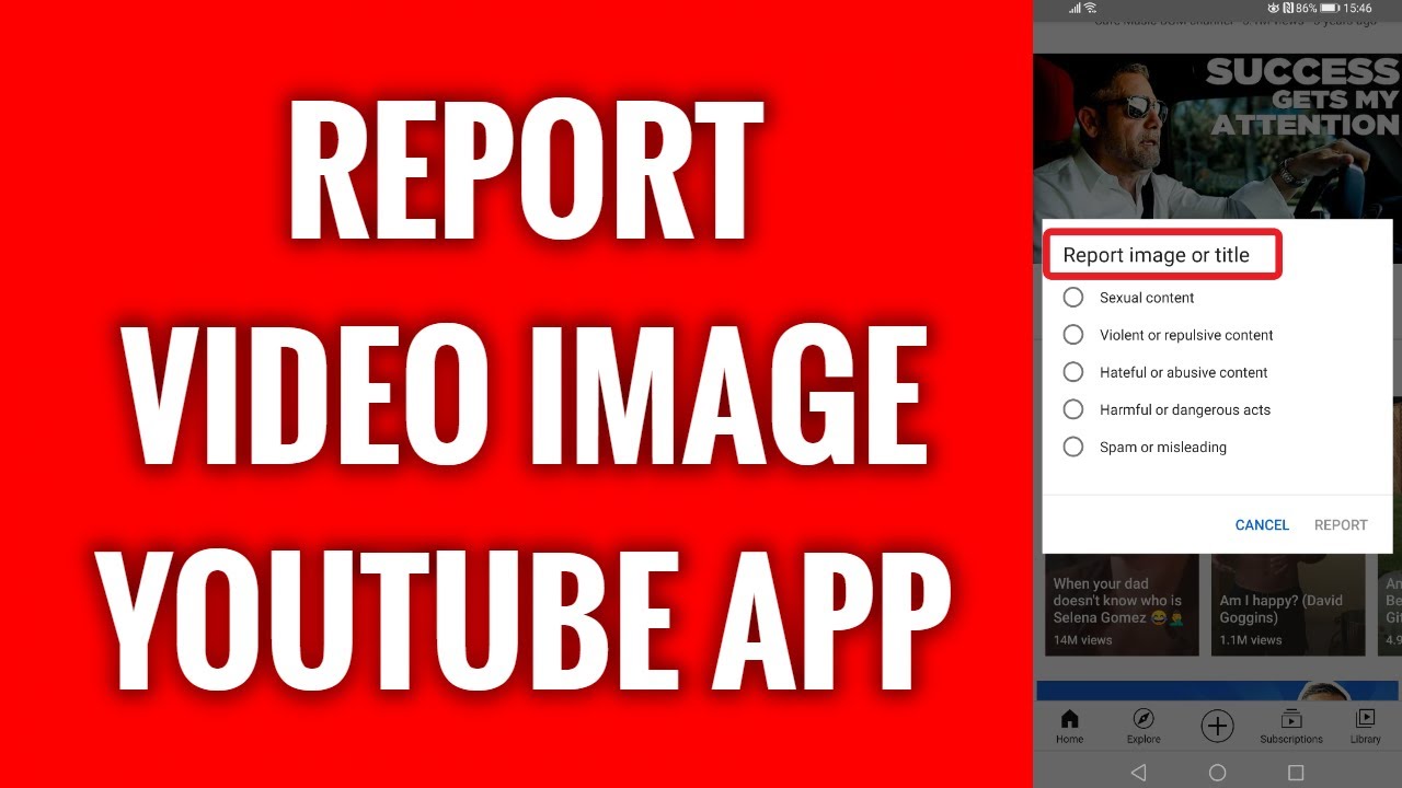 How To Report Inappropriate Youtube Video Image Youtube