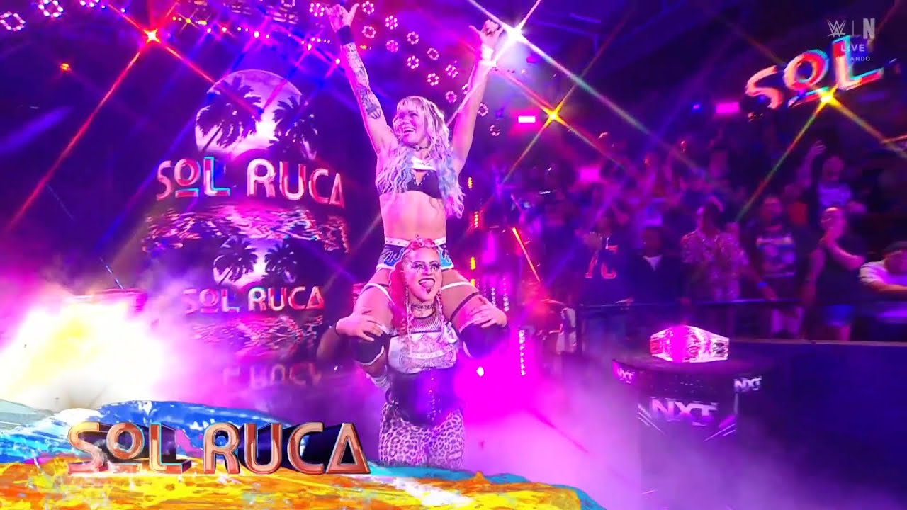 Sol Ruca With Zaria Entrance Wwe Nxt April 8 2025 Youtube