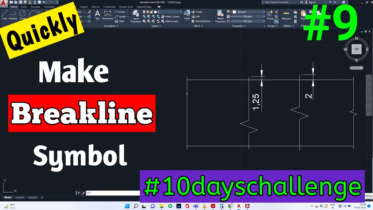 Autocad Tutorial Break Line Autocad Break Line Command Breakline