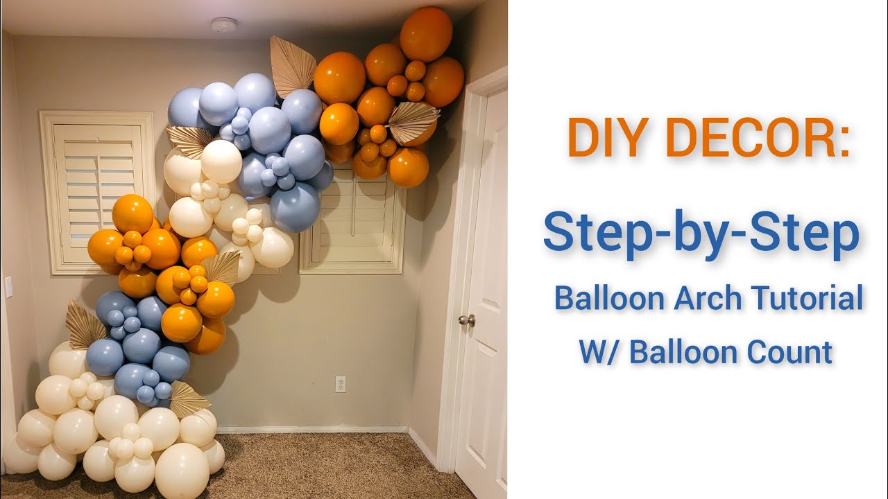 Step By Step Balloon Garland Tutorial W Balloon Count Youtube