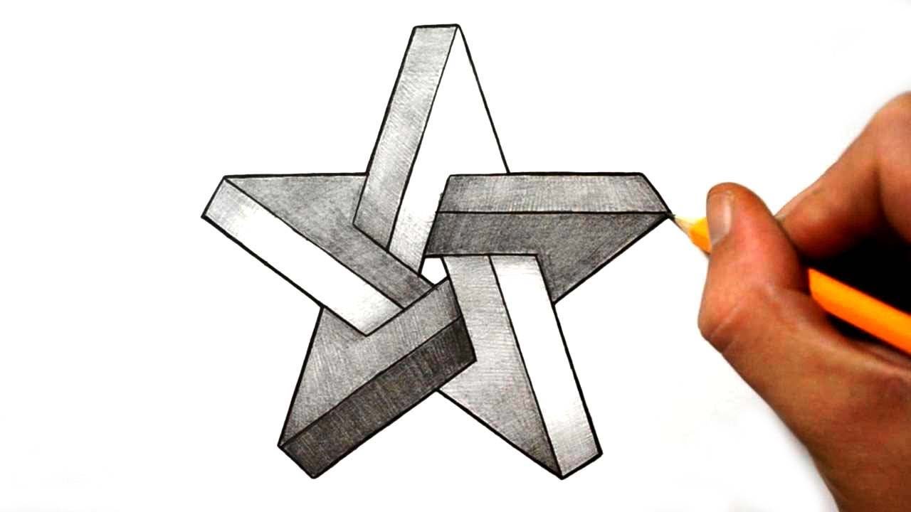 How To Draw An Impossible Star Youtube
