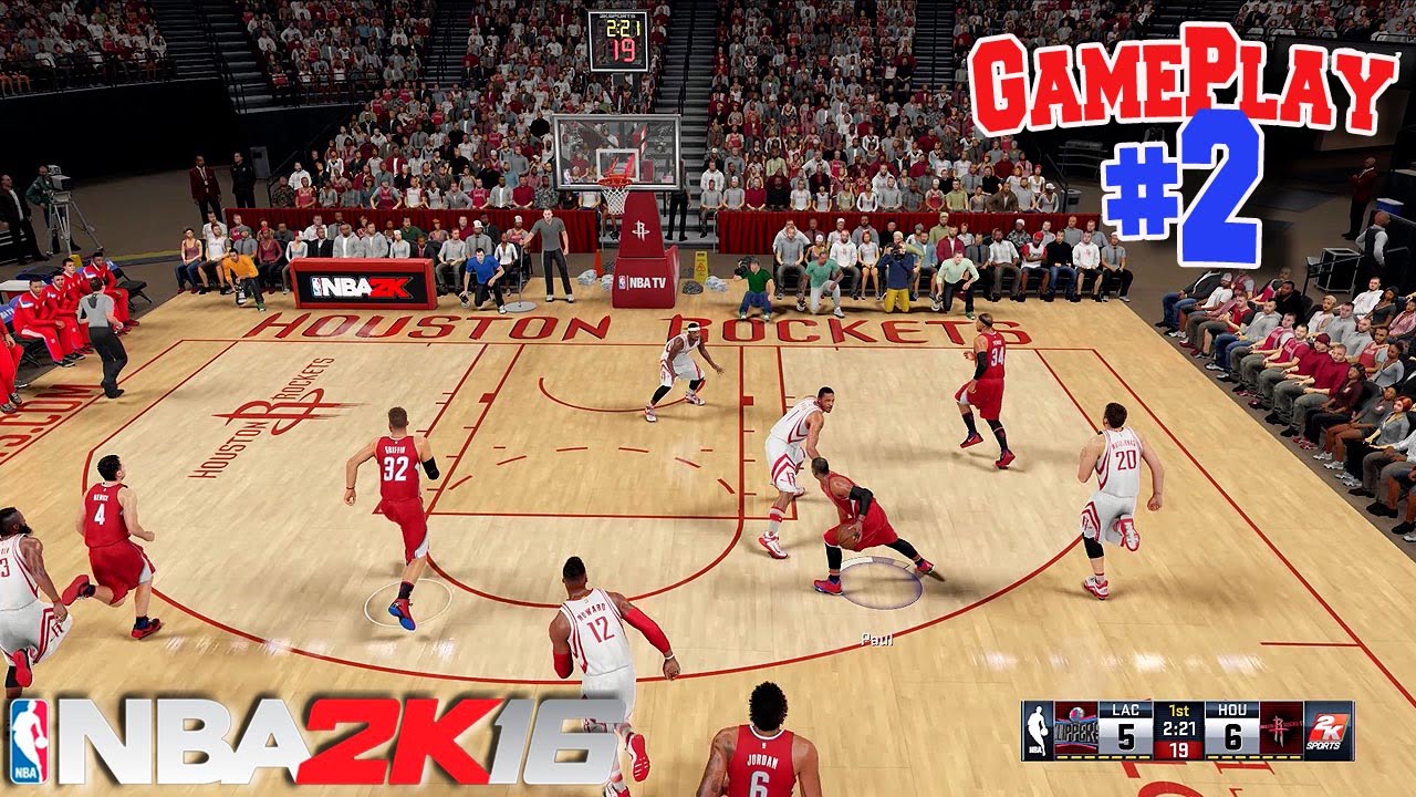 Nba 2k16 Official Gameplay 2 Houston Rockets Vs L A Clippers Youtube