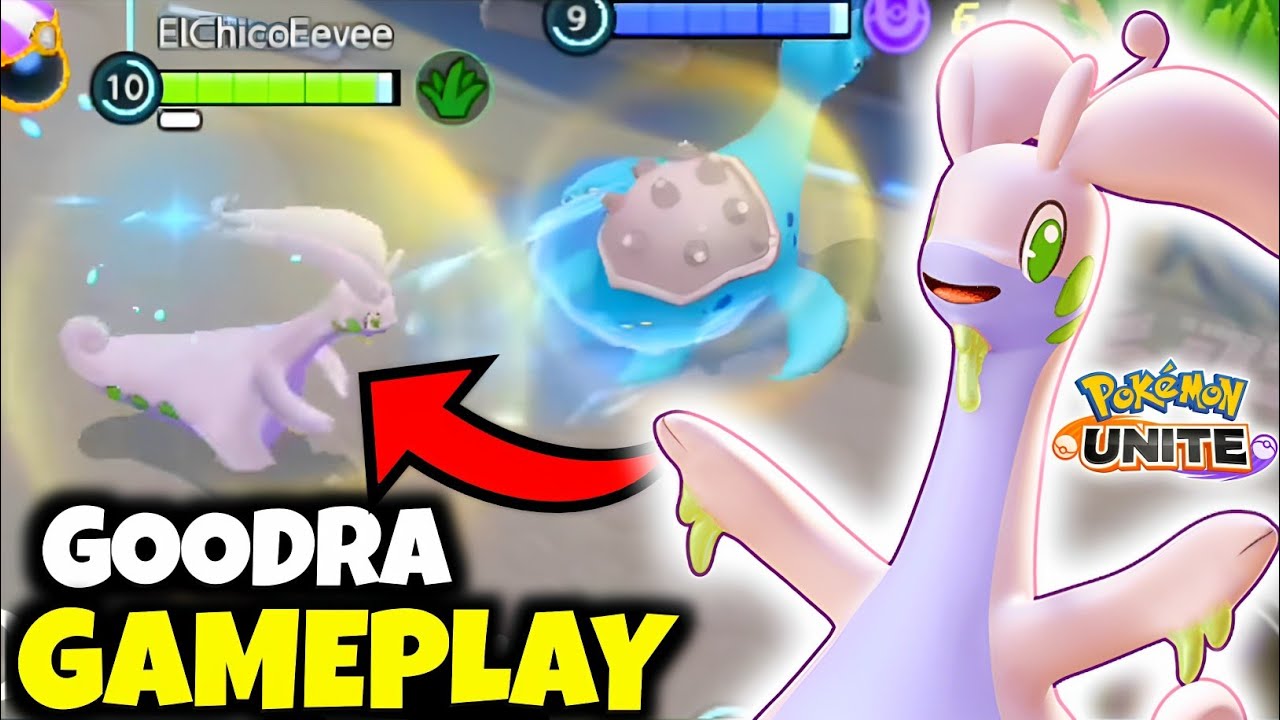 Goodra Gameplay Pokemon Unite Youtube