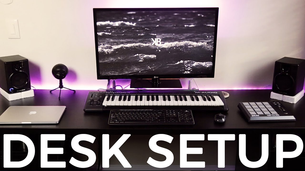 Entire Studio Setup On One Desk Studio Setup