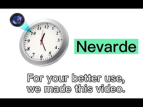How To Use Hm20 Wall Clock Camera Youtube