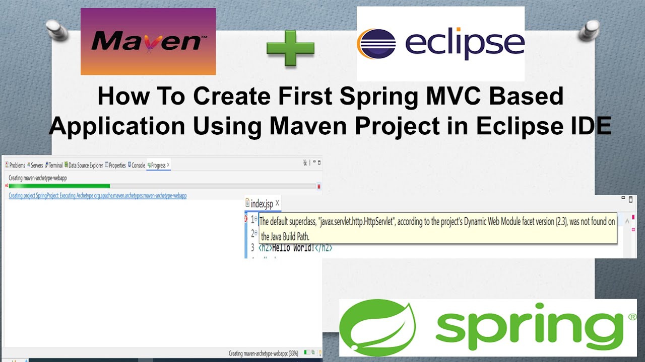 How To Create First Spring Mvc Based Application Using Maven Project In