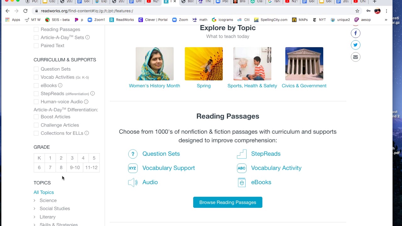Tutorial Readworks Youtube