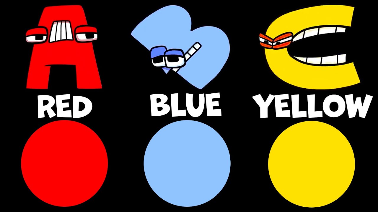 Alphabet Lore Letters Filling With Their Colors Learning Colors With