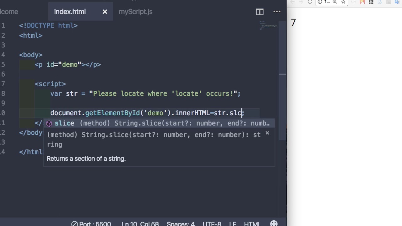 Web 047 Javascript String Methods Youtube
