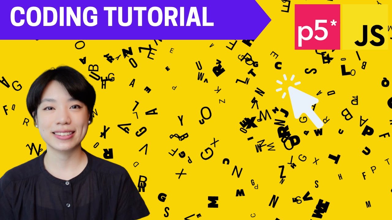 P5 Js Coding Tutorial Interactive Floating Typography Youtube