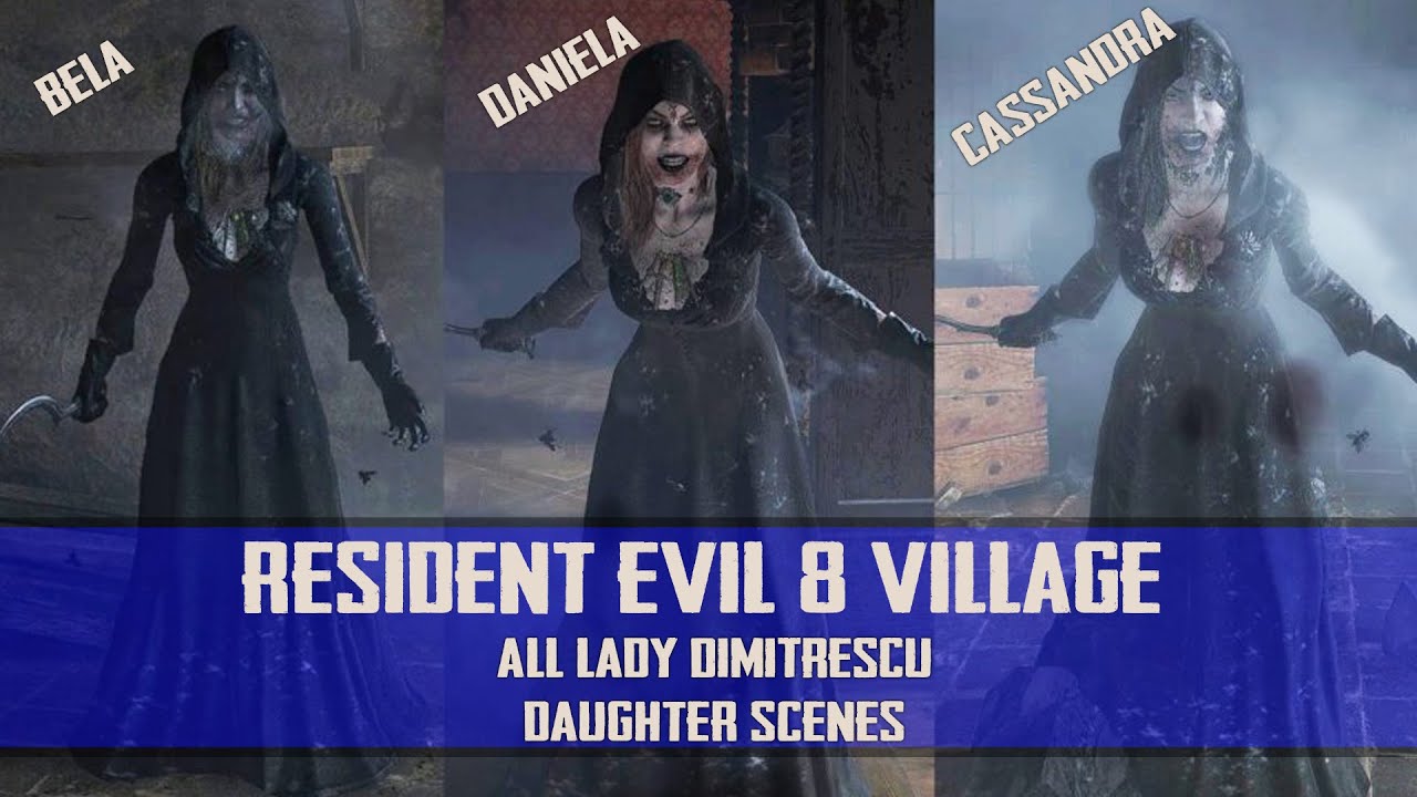 Resident Evil Village Lady Dimitrescu S Daughters All Scenes And