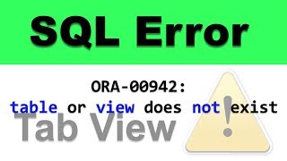 Table Does Not Exist In Sql Troubleshooting Common Errors