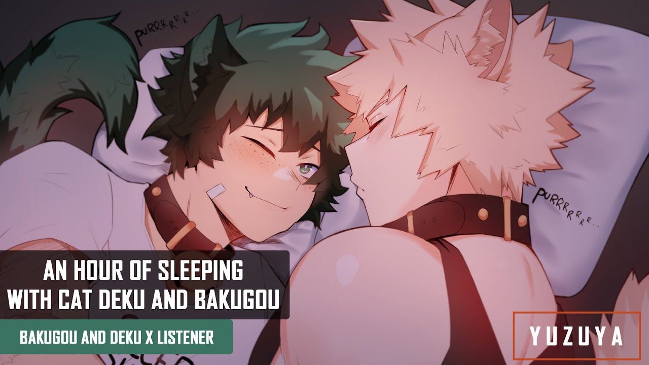 An Hour Of Sleeping With Cat Deku And Bakugou Deku And Bakugou X