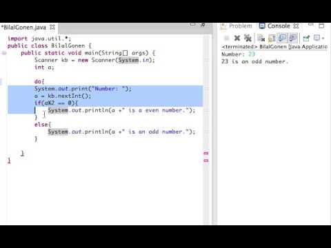 Java Lesson 24 While Loop Exercise Determine If Odd Or Even Number