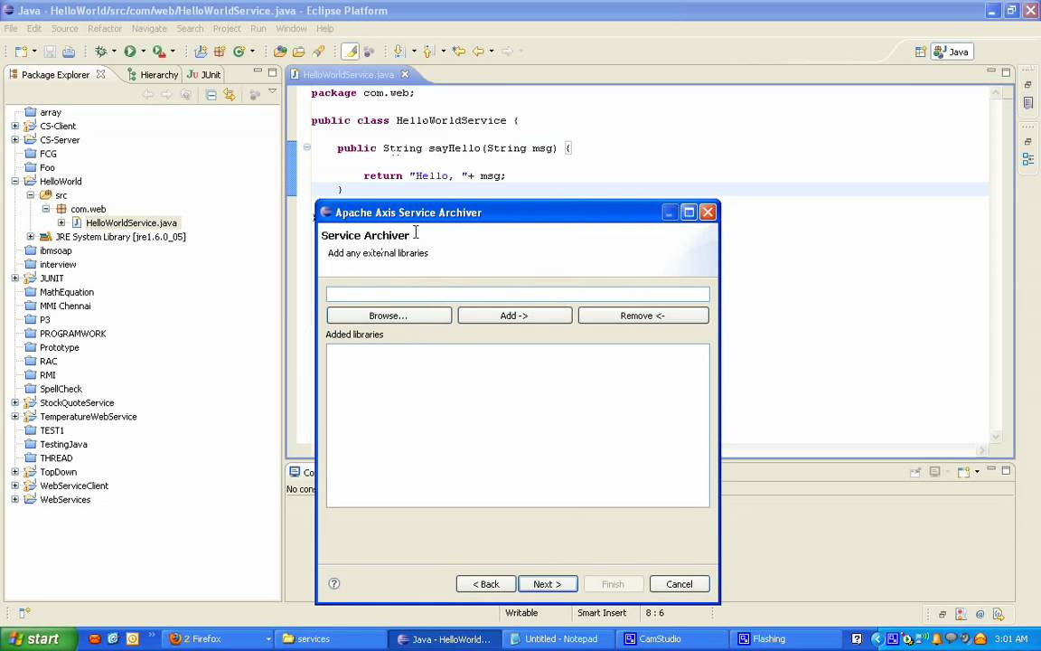 Apache Axis2 Webservice Part 1 Avi Youtube