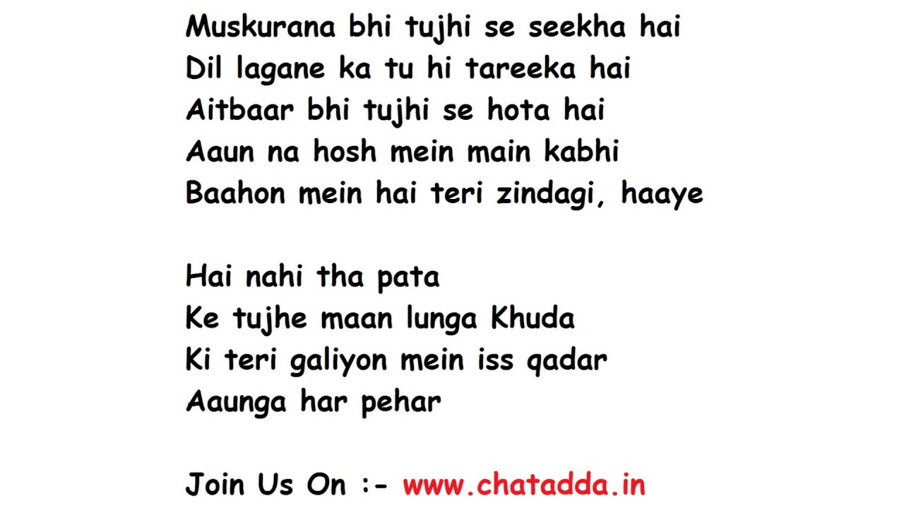 Humsafar Lyrics Full Song Lyrics Movie Badrinath Ki Dulhania Akhil