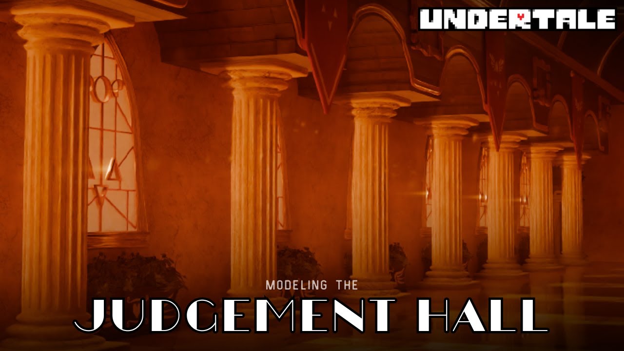 How I Made The Judgement Hall Blender Undertale Youtube