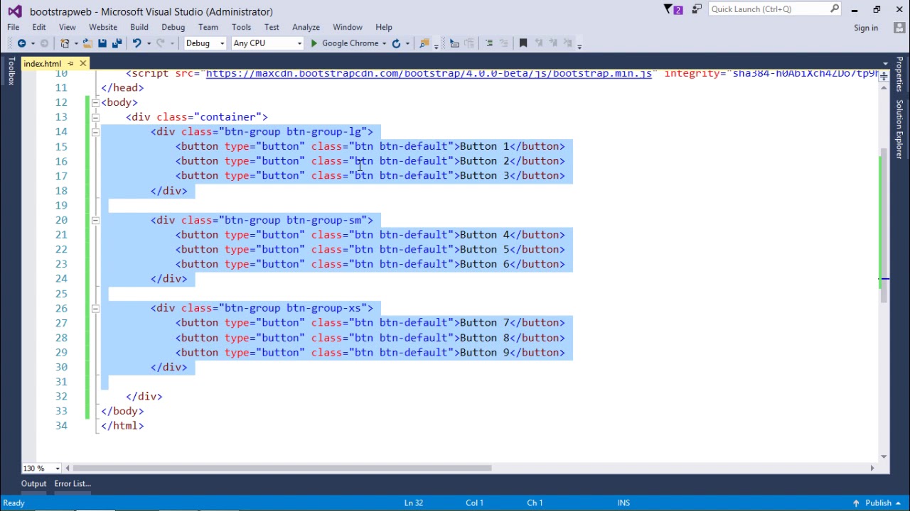 Bootstrap Button Groups Youtube