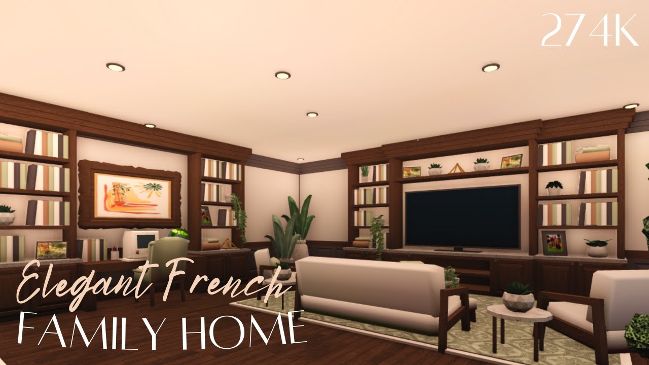 Bloxburg Elegant French Family Home House Build Youtube