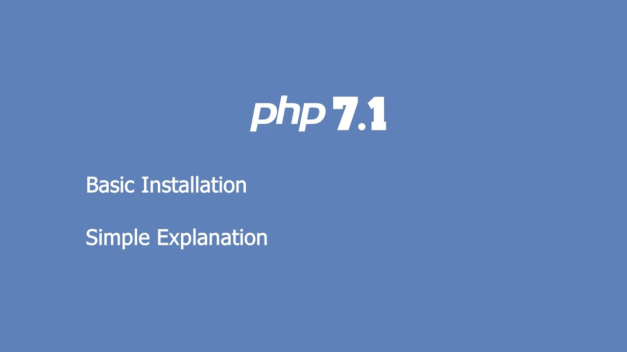 Php Environment Setup Youtube