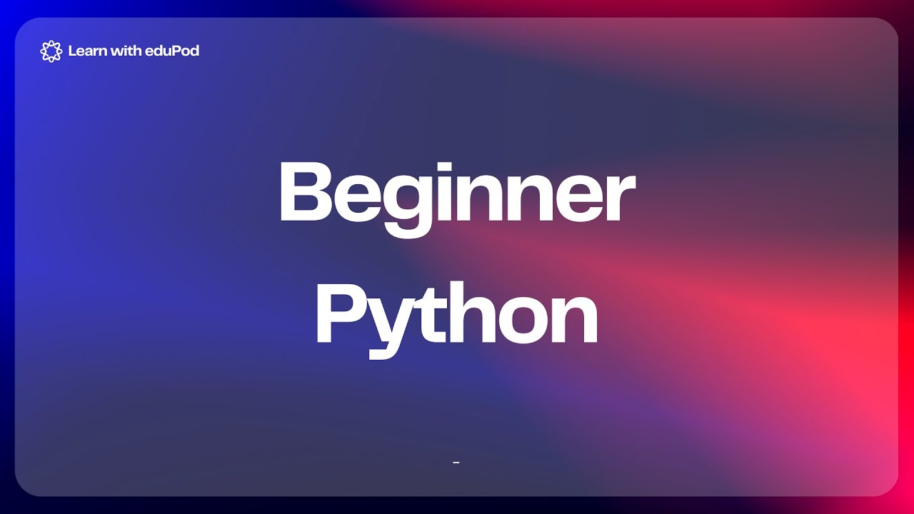 Beginner Python Tuples Part 1 Youtube